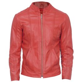 Breathtaking Red Leather Jacket is name of glamour and comfy